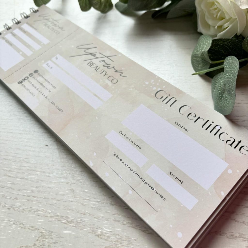Gift Voucher Book - SR Creative Studio