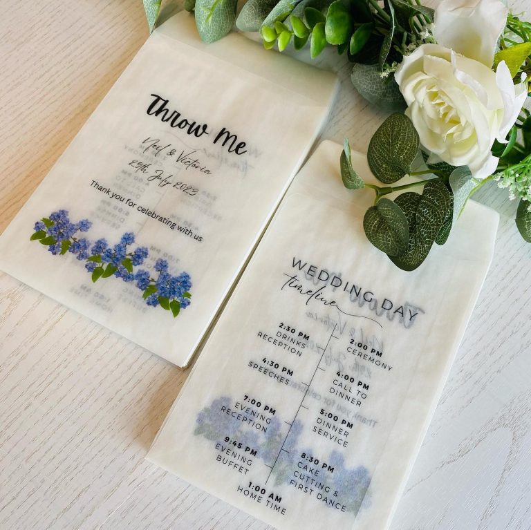 Printed Glassine Bag / Envelopes - SR Creative Studio