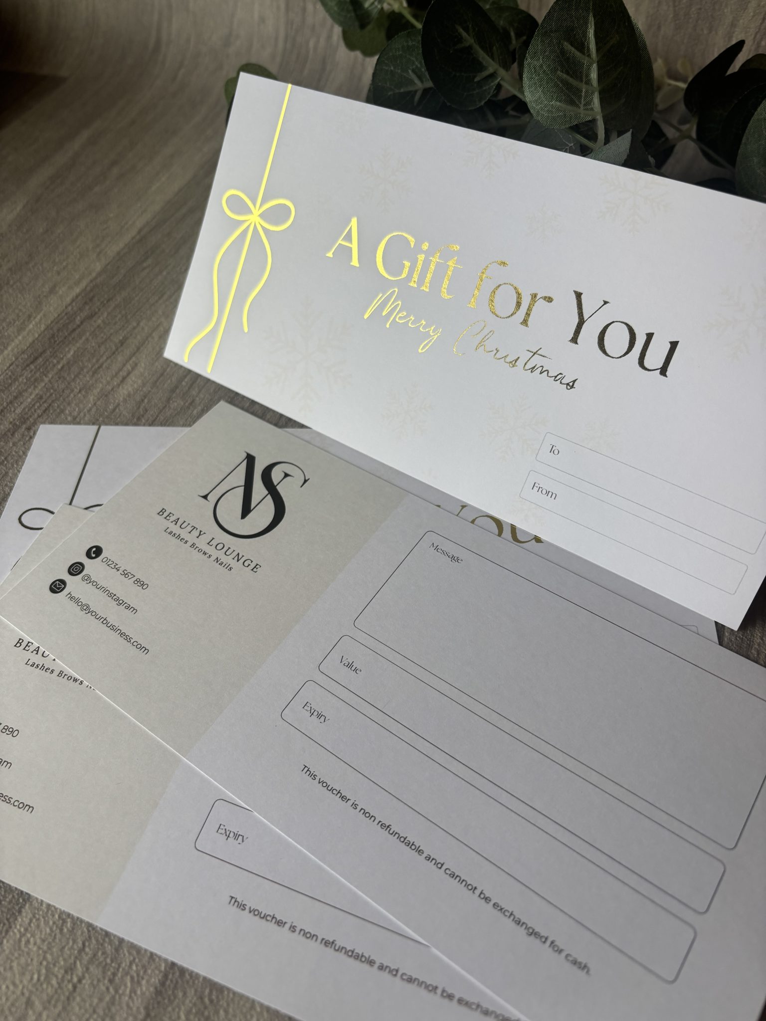 Loose Gift Vouchers - SR Creative Studio